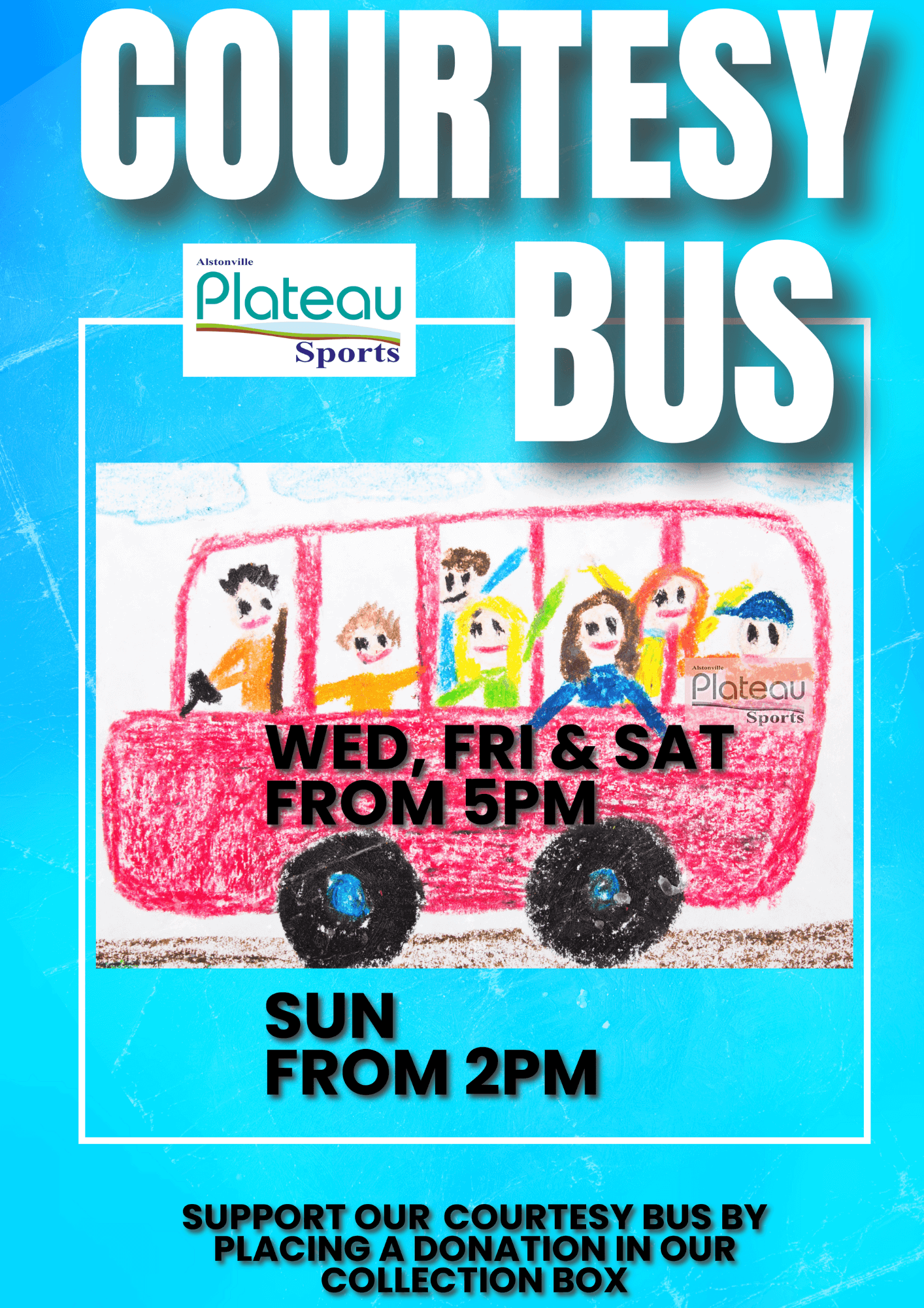 Courtesy Bus - Plateau Sports